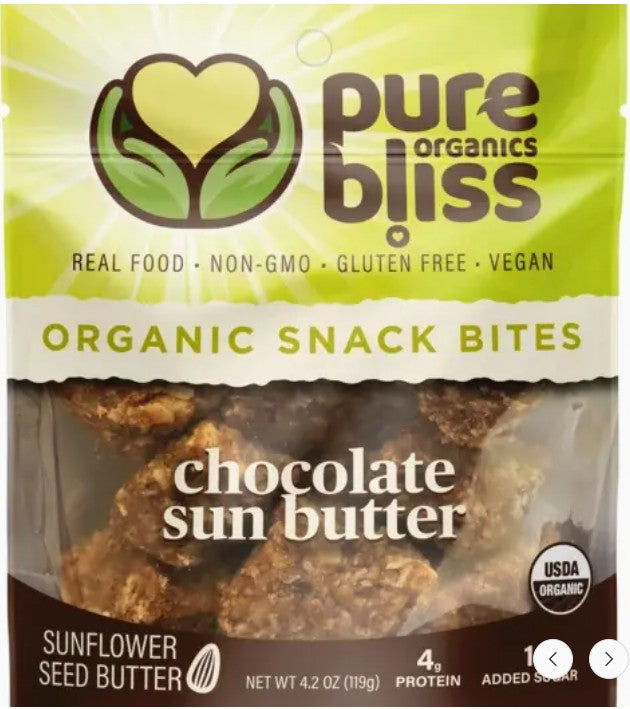 Pure Bliss Snack Bites - Chocolate Sun Butter – Farmers Finds Curated ...